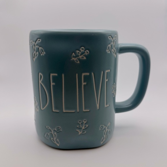Rae Dunn | Dining | Rae Dunn Believe Design Mug Nwt | Poshmark